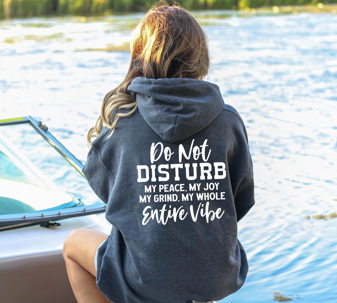 Do Not Disturb Hoodie,self Care Vibe Protection Hooded Sweatshirt ...