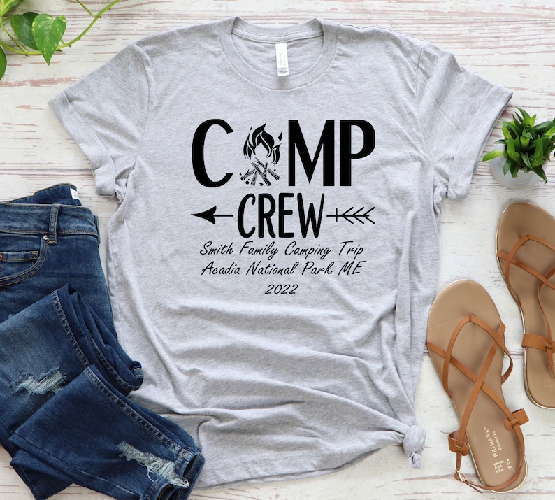 Custom Camp Crew Shirt Personalized Camping Shirt for Family - Etsy