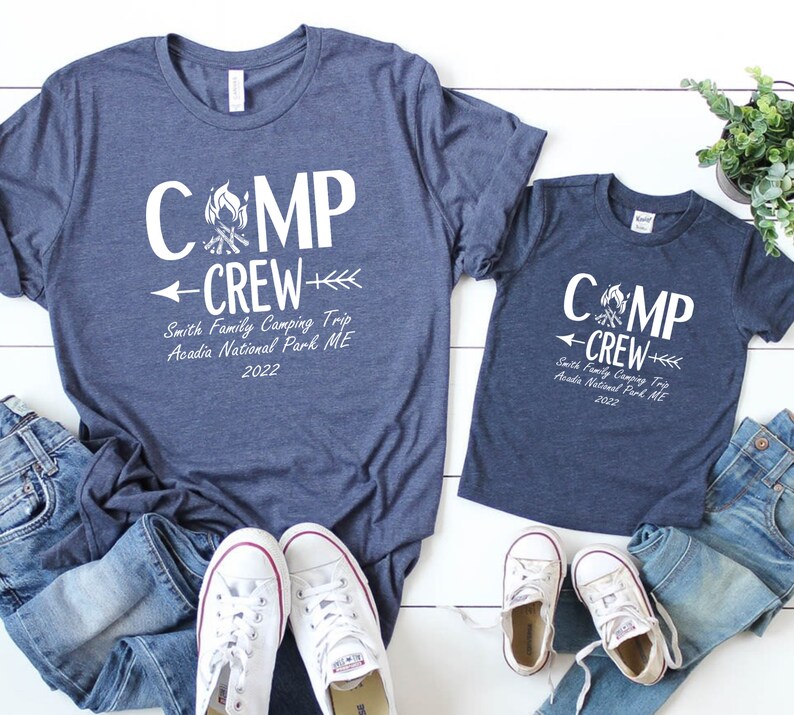 Custom Camp Crew Shirt Personalized Camping Shirt for Family - Etsy
