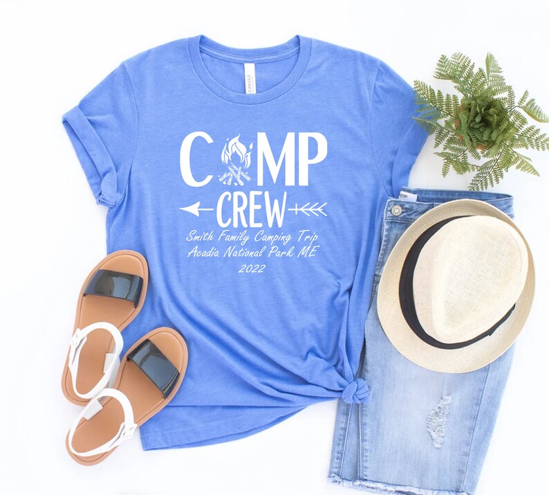 Custom Camp Crew Shirt Personalized Camping Shirt for Family - Etsy