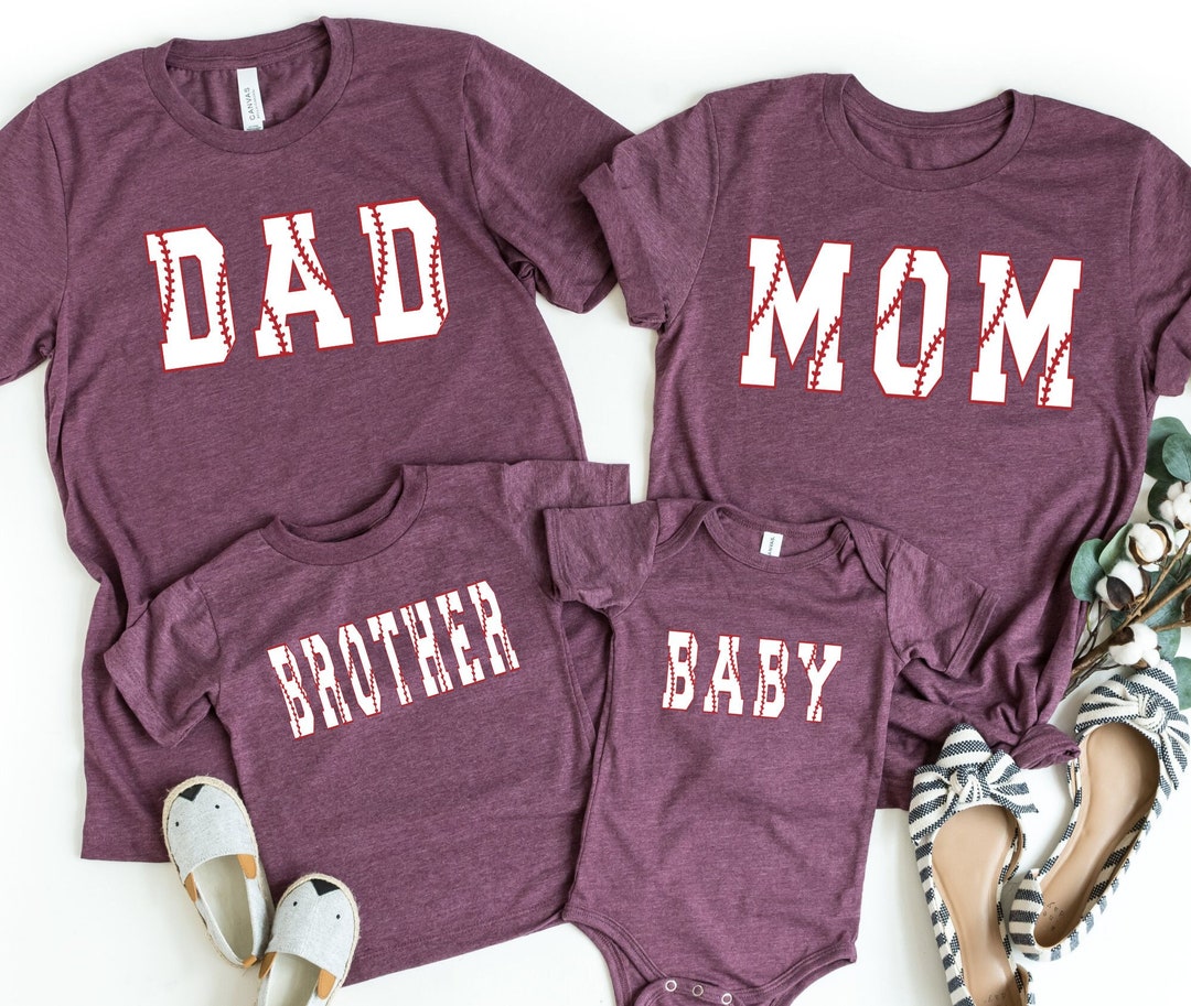 Personalized Baseball Family Shirts: Custom Game Day Tee - Etsy