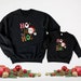 Ho Ho Ho Smiley Face Christmas Sweatshirt, Retro Santa Emoji Cute ...