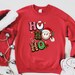 Ho Ho Ho Smiley Face Christmas Sweatshirt Retro Santa Emoji - Etsy