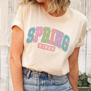 Spring Vibes Shirt, Spring Break Shirt,teacher Spring Tee Hello Spring ...