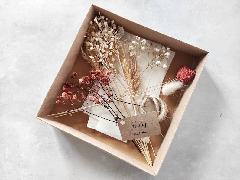 Mini Dried Flower Bouquet Diy Kit L Do It Yourself Flower Kit L Diy Kit ...
