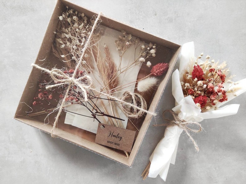 Mini Dried Flower Bouquet Diy Kit L Do It Yourself Flower Kit L Diy Kit ...