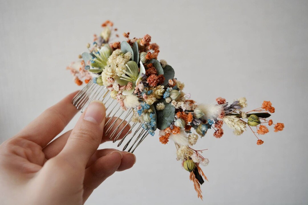 Colorful Wedding Hair Comb L Bridal Hair Accessories L Wedding ...