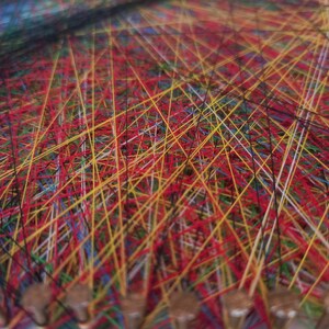 Personalized String Art Portrait Colorful, String Fine Art, Free Sketch ...