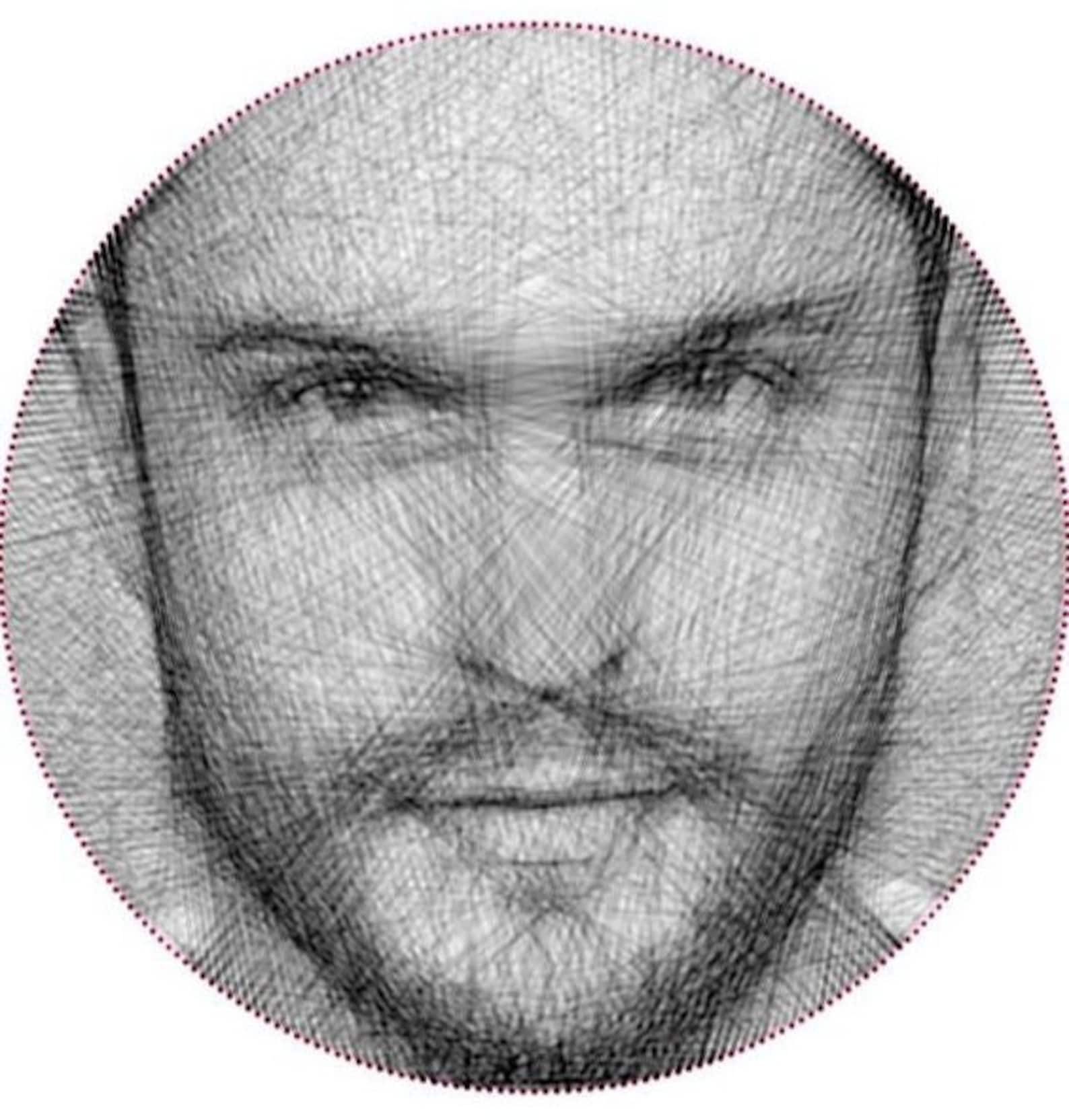 String Art Portrait DIY KIT TOOLS, String Art, Portrait From Photo, Dıy ...