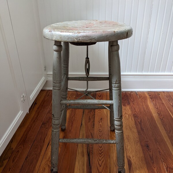 Painted Bar Stool - Etsy