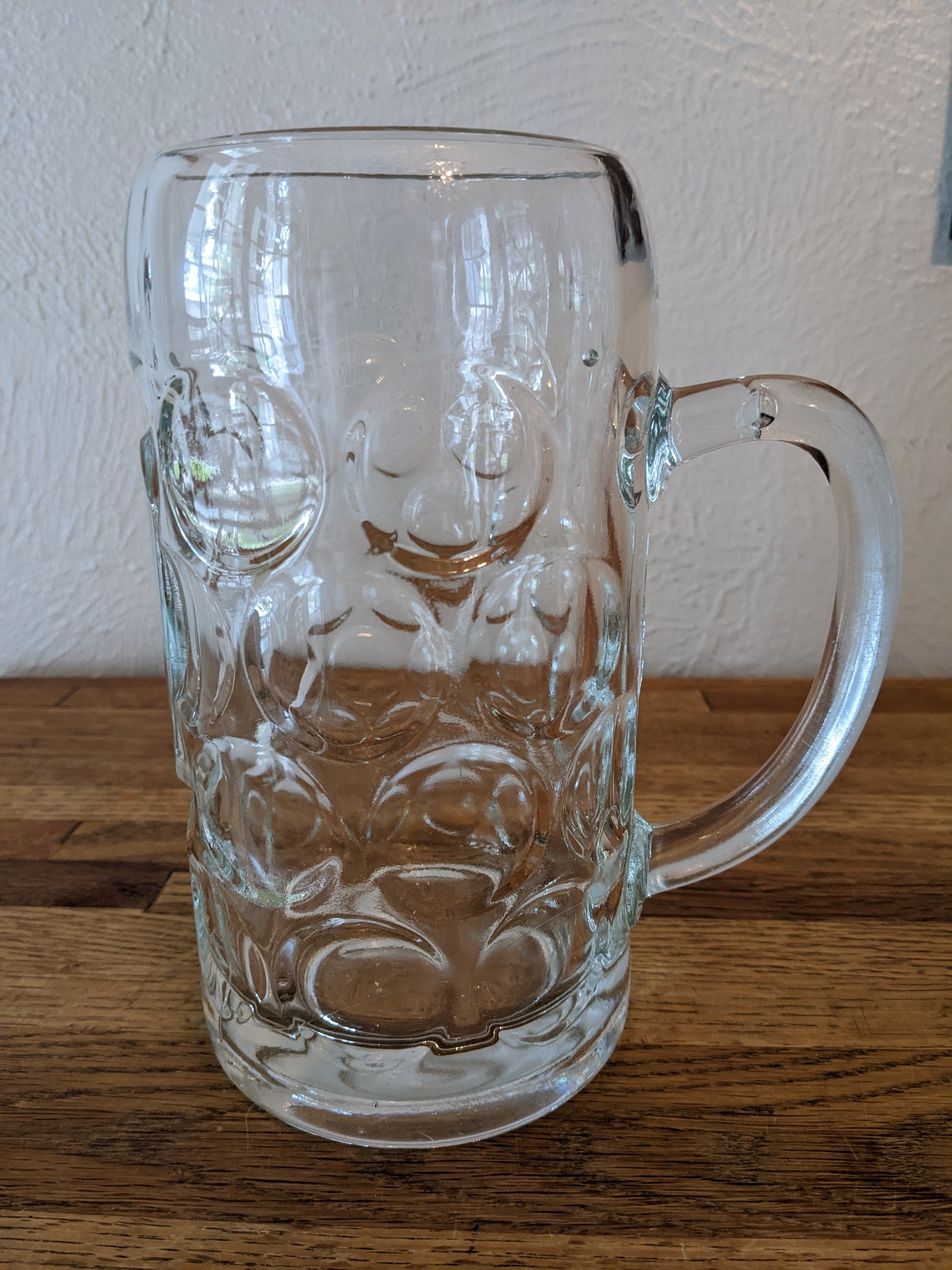 1970s Clear Glass Dimpled Hofbrauhaus 1L Stein - Etsy