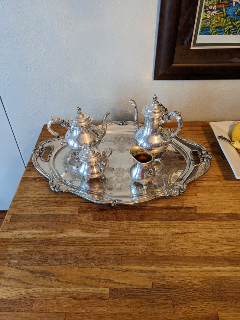 Gorham EP YC 1904 Silver Tea Coffee Set 5 Piece - Etsy