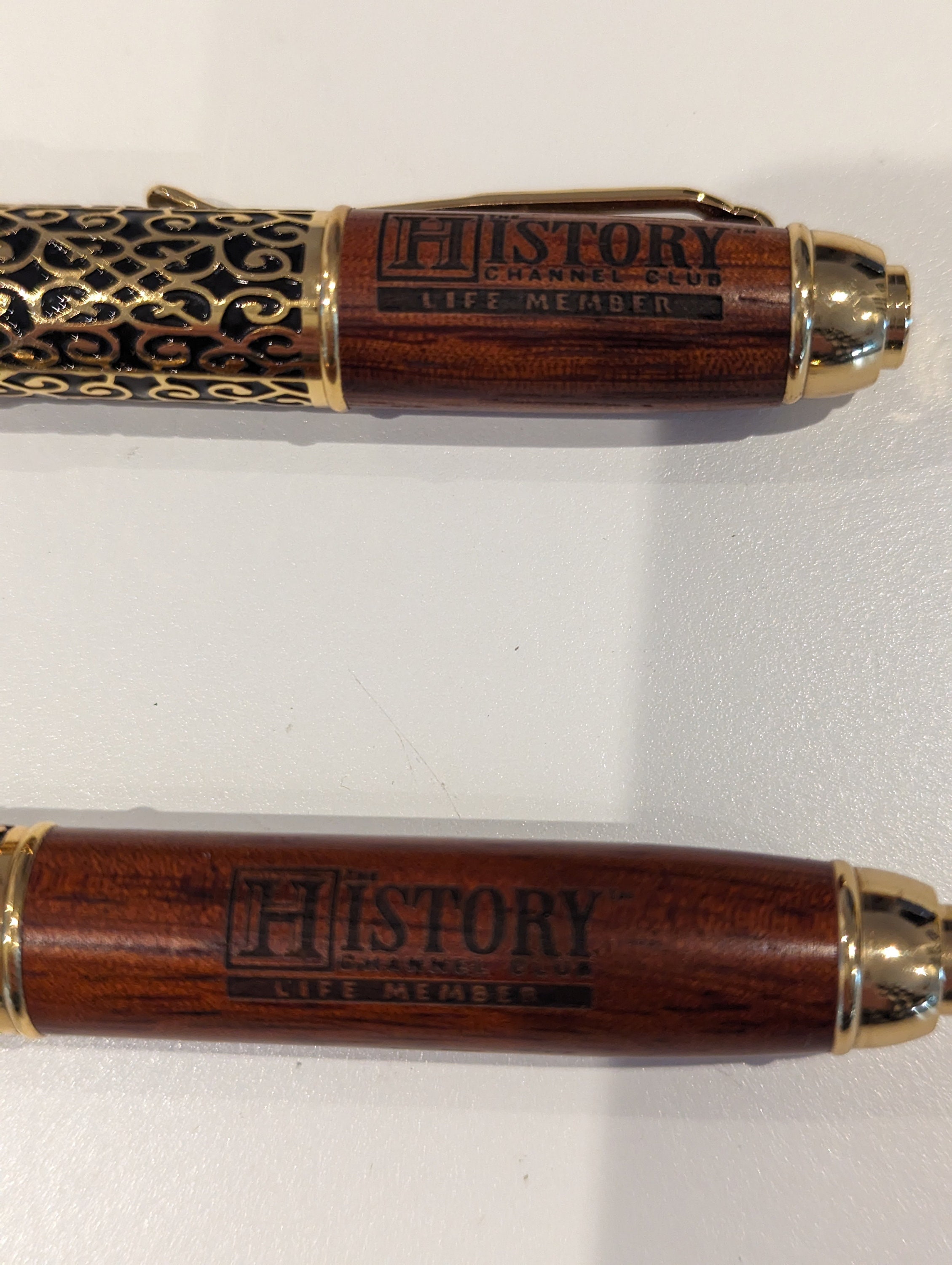 Magnifying Glass and Writing Pen Set Wood Ornate Metal Design - Etsy