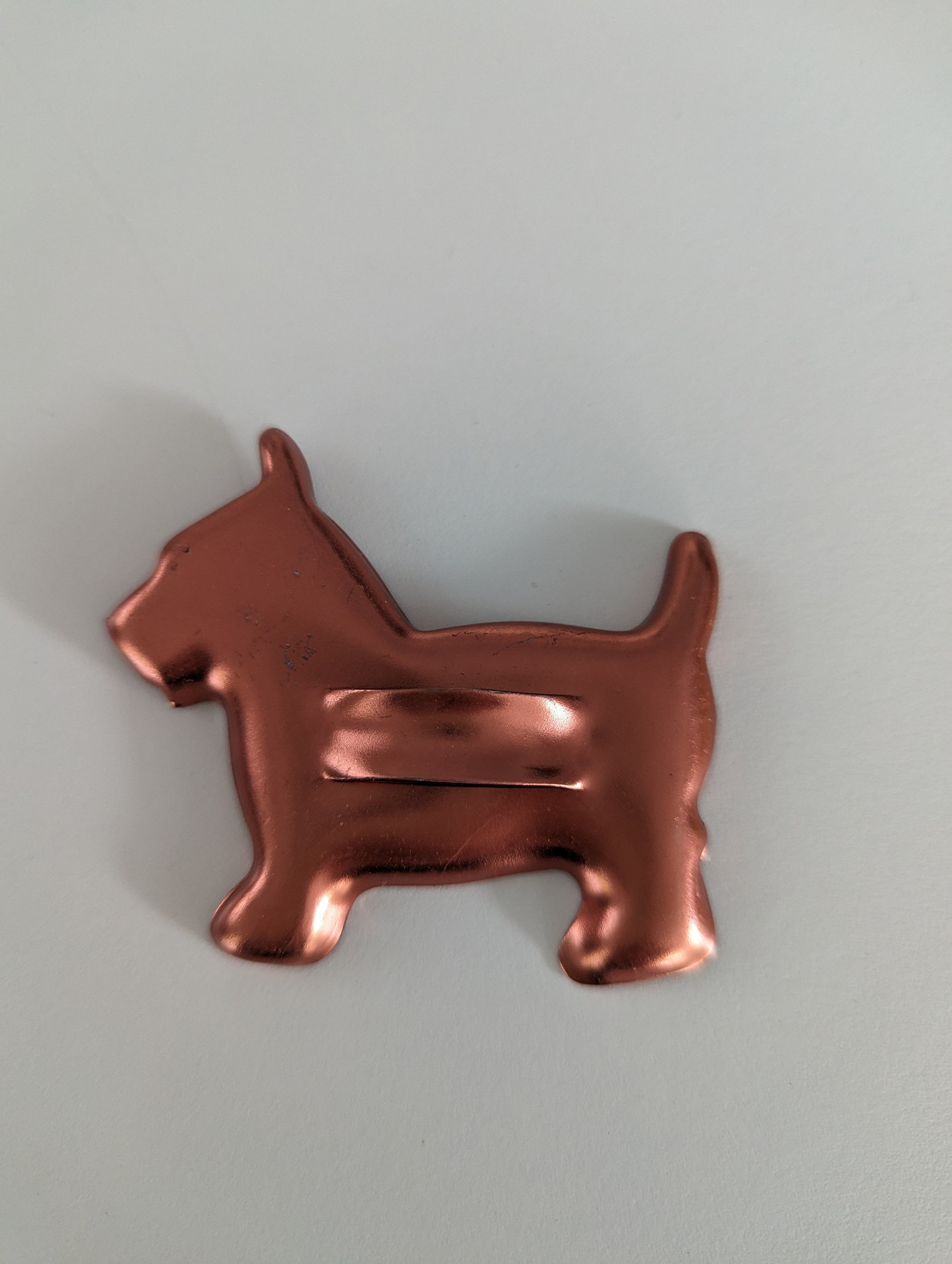 Vintage Scotty Dog Copper Cookie Cutter Scottish Terrier Baking Cooking ...
