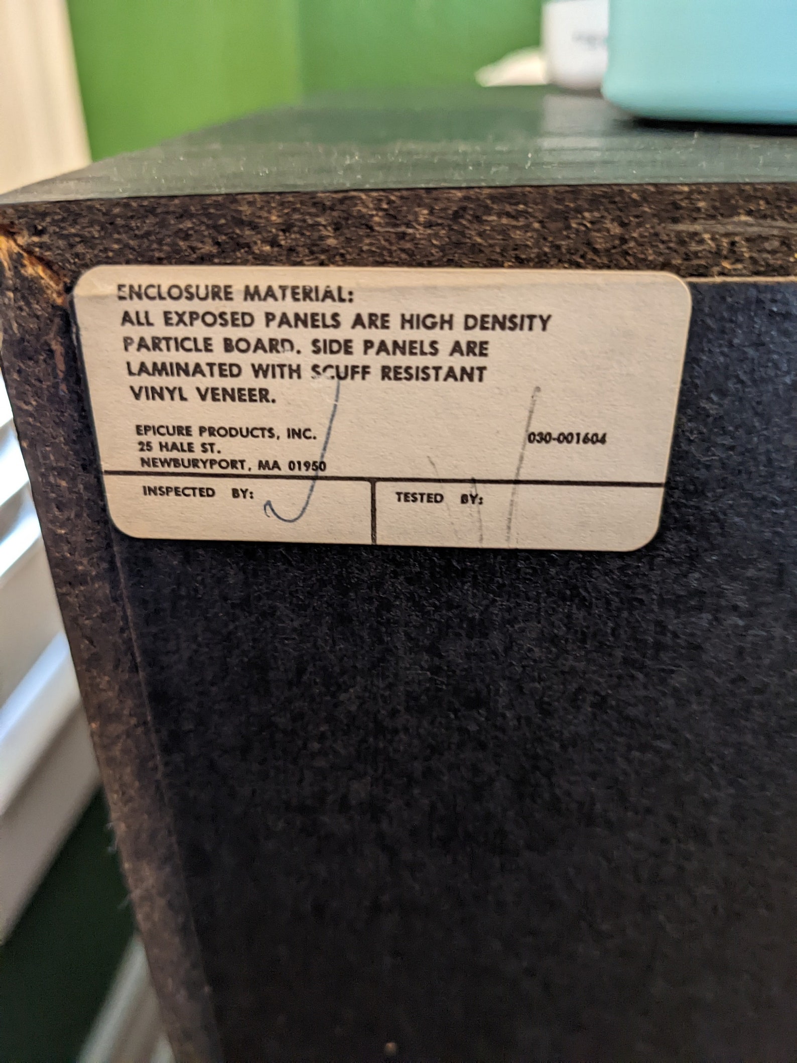 1980s Epicure Products Tower Floor Speaker and Vector Research Stereo ...