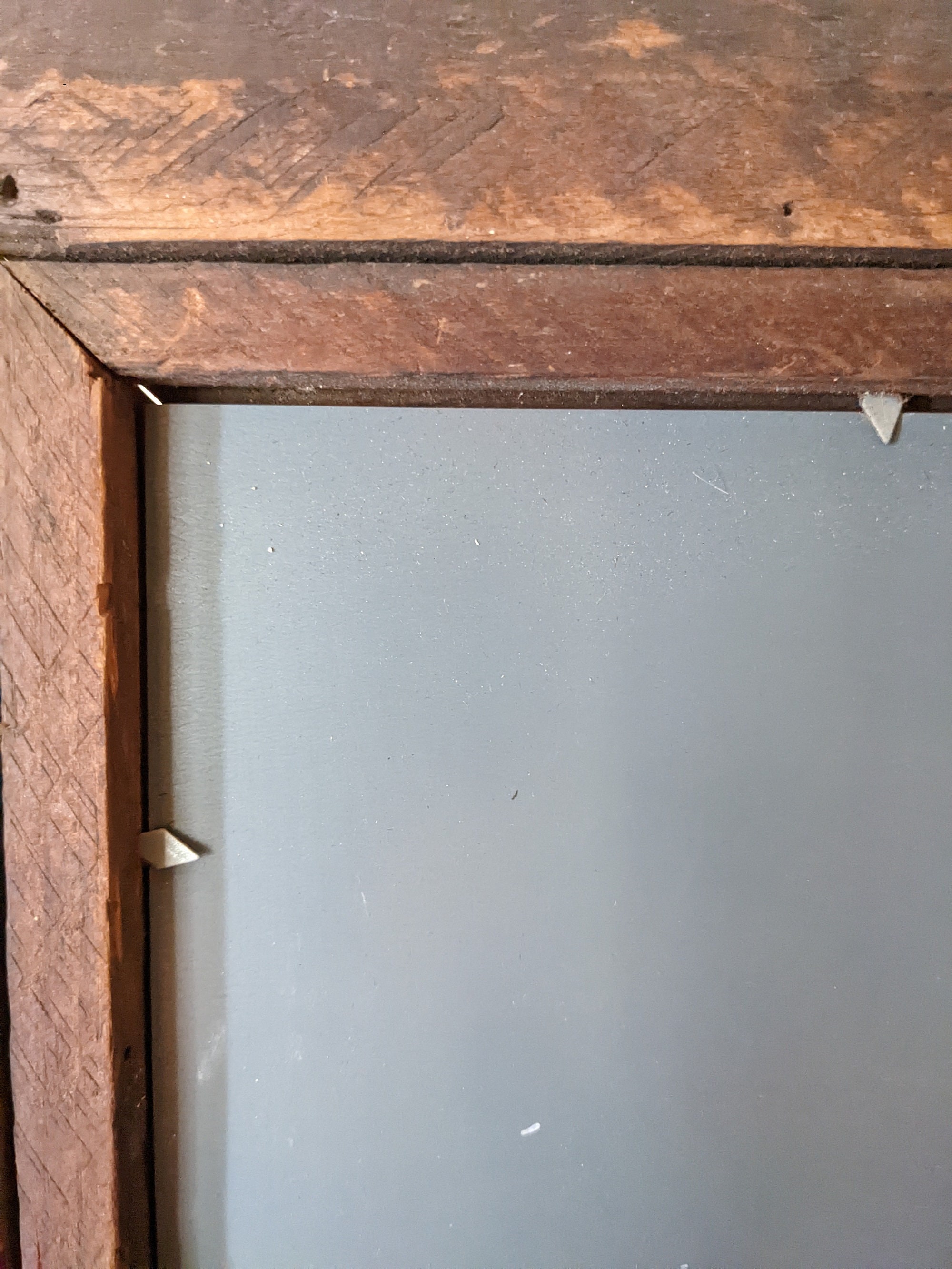 Antique Early American Primitive Wood Framed Ogee Wall Mirror - Etsy