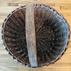 Early American Primitive Antique Round Wooden Basket 13" - Etsy