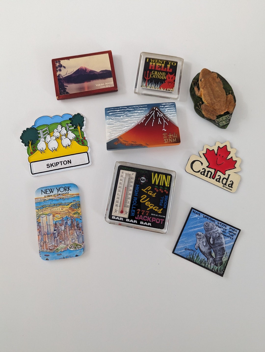 Destination Magnets-your Choice Costa Rica England Japan PR Vegas NYC ...