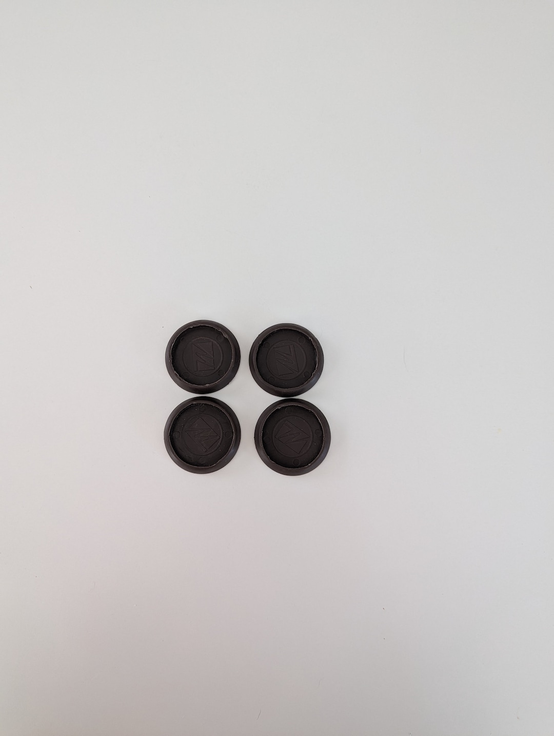 2 In. Brown Round Smooth Rubber Floor Protector Furniture Cups for ...