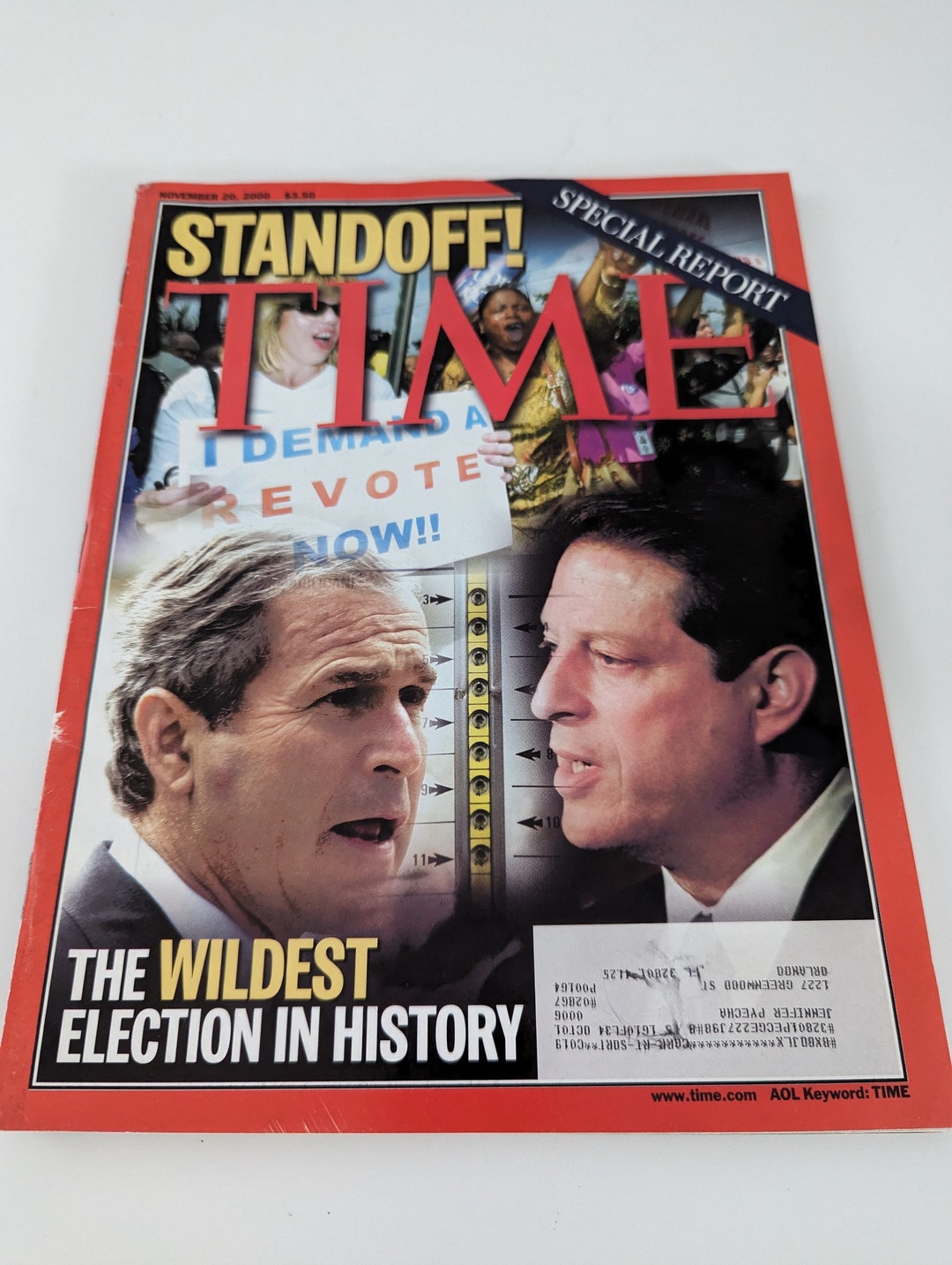 Bush Vs. Gore Election 2000 Time Magazine Standoff the Wildest Election ...