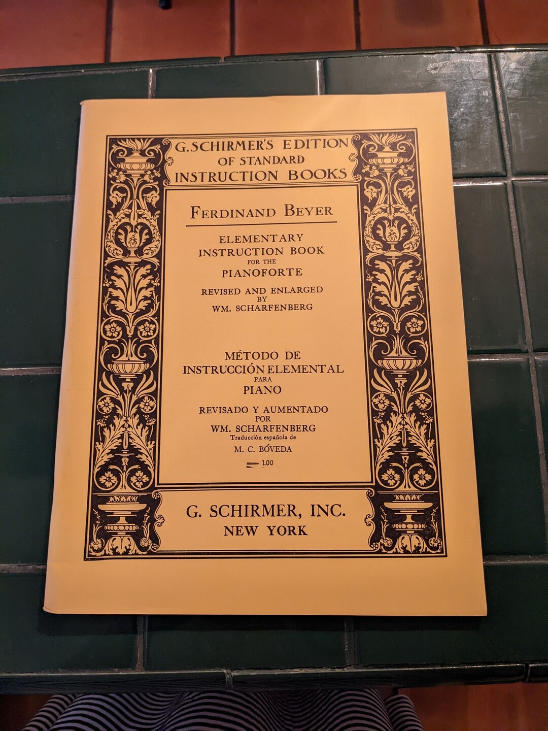 Beyer Elementary Instruction Book for Piano Music Book Schirmer Edition ...