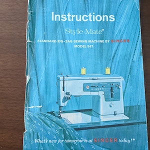 Singer Sewing Machine With Table Style Mate Standard Zig-zag Model 347 ...