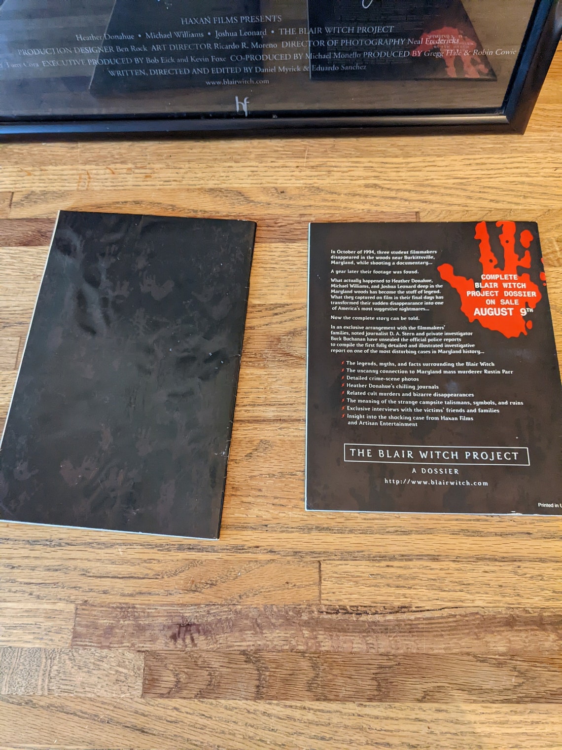 Haxan Films the Blair Witch Project SIGNED Framed Poster, Comic Book ...