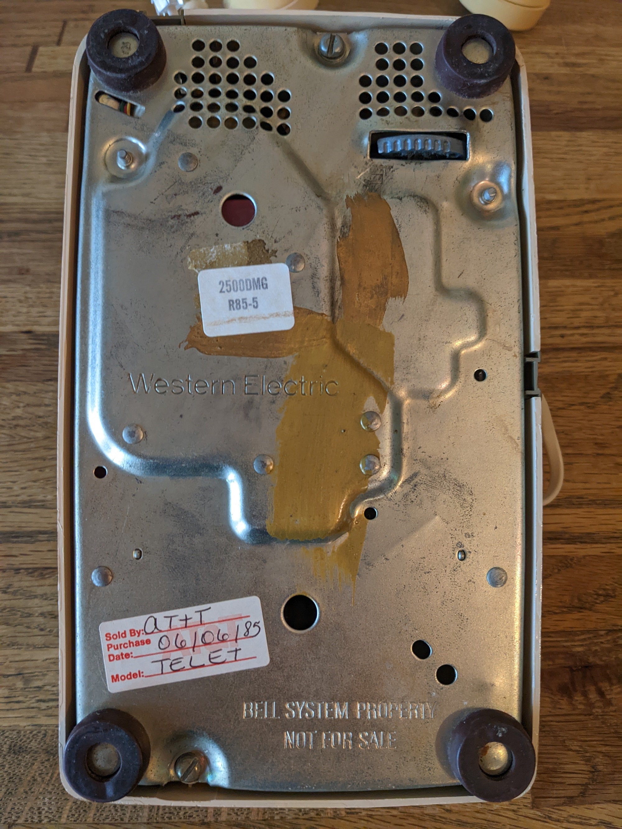 Vintage Plug in Wall Phone Push Button Beige - Etsy