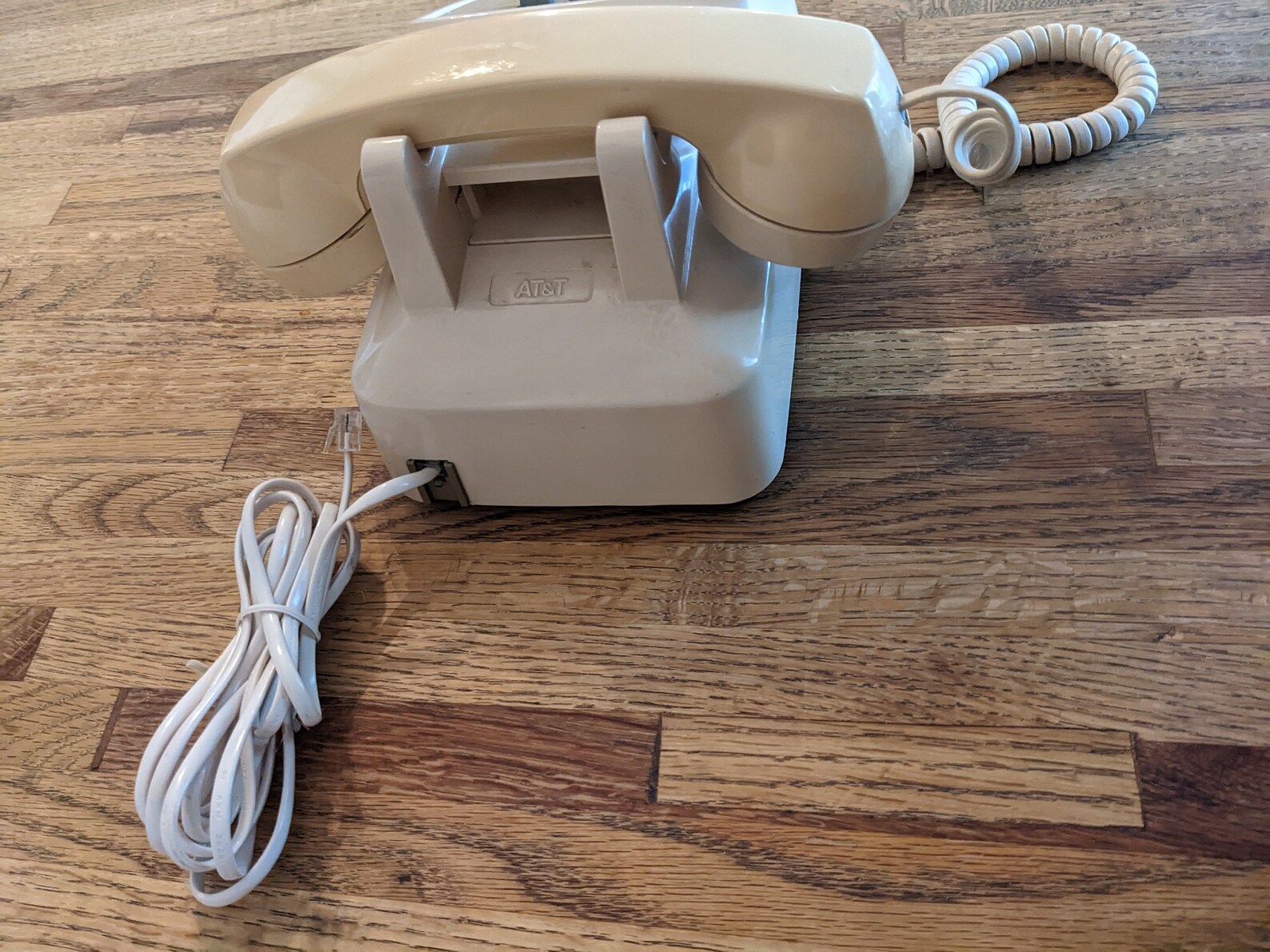 Vintage Plug in Wall Phone Push Button Beige - Etsy