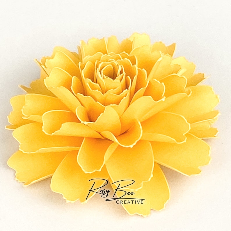 Rebecca Paper Flower | Paper Flower Tutorial | Paper Flower Template ...