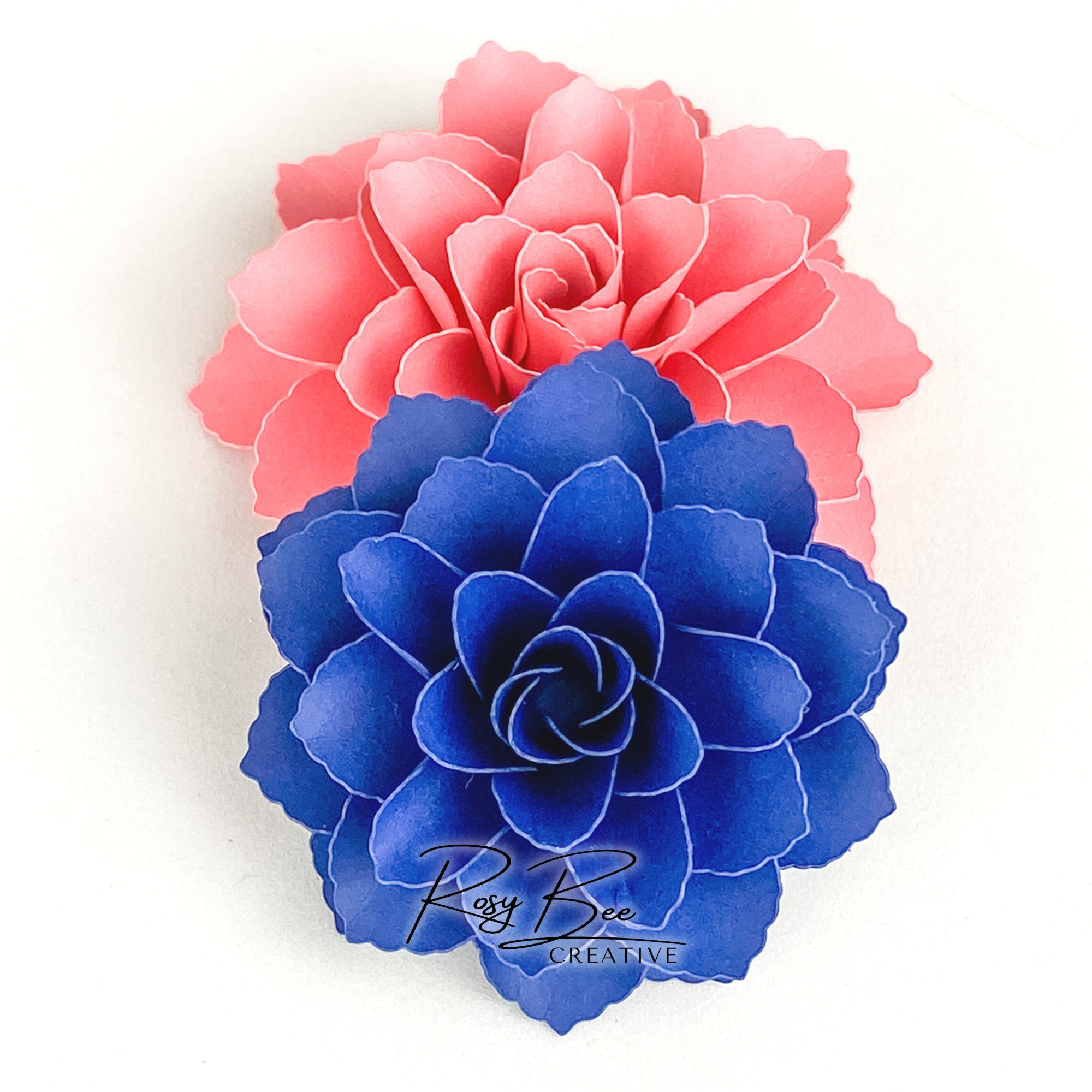 Bundle Pack Paper Flowers Paper Flower Tutorial Paper Flower Template ...