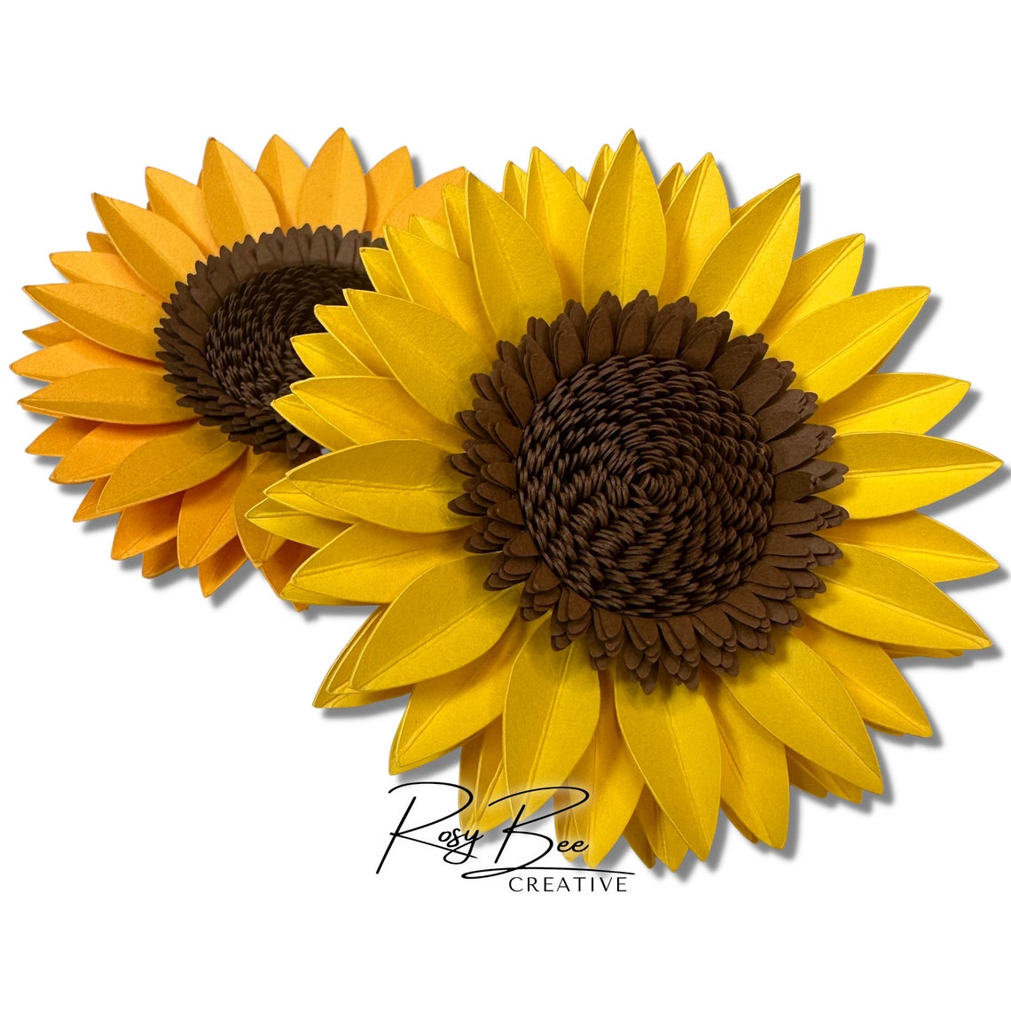 Sunflower Paper Flower Template | DIY Craft (svg, Png, Dxf) (digital ...