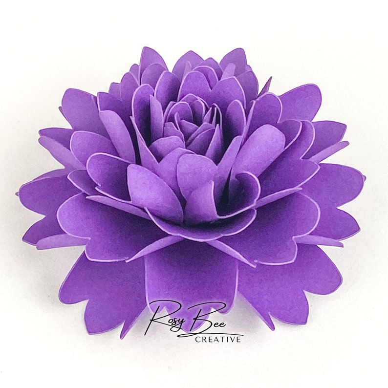 Avery Paper Flower | Paper Flower Tutorial | Paper Flower Template ...