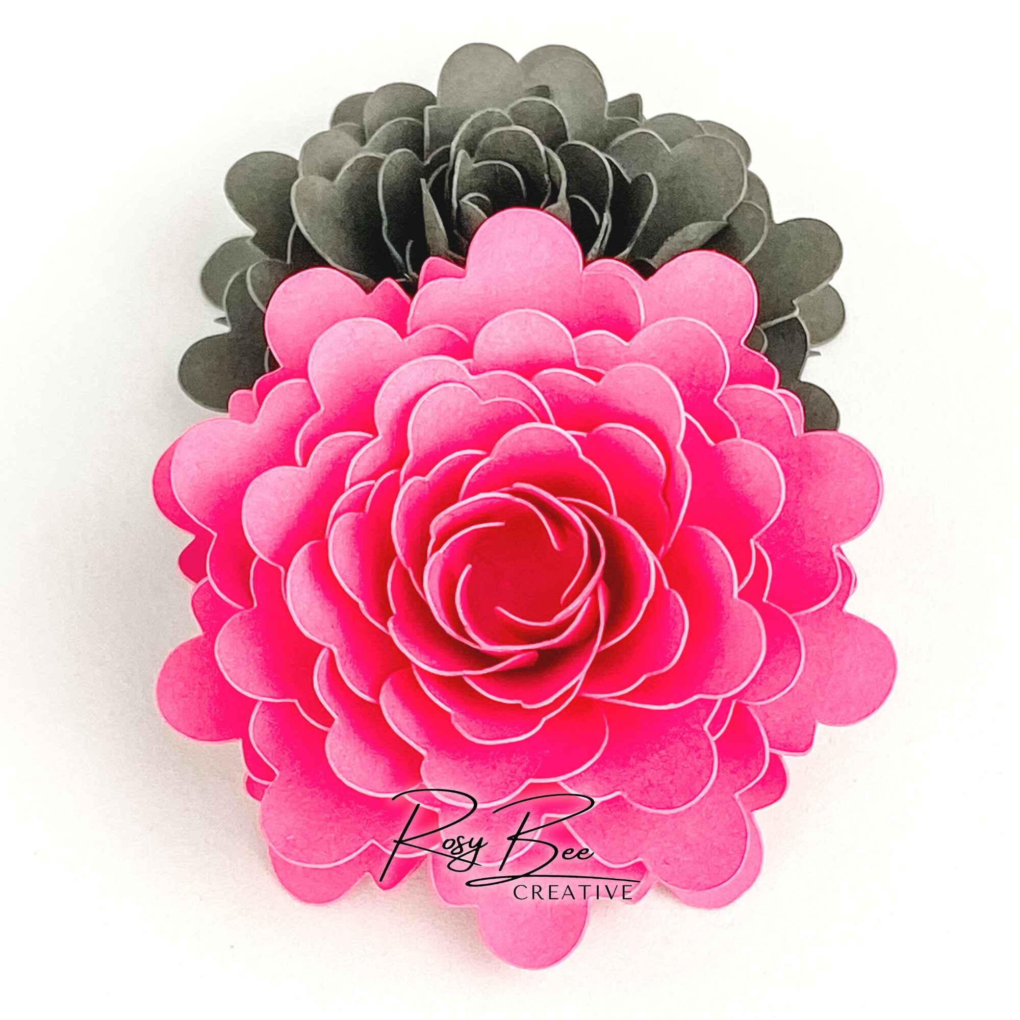 Ella Paper Flower | Paper Flower Tutorial | Paper Flower Template | DIY ...