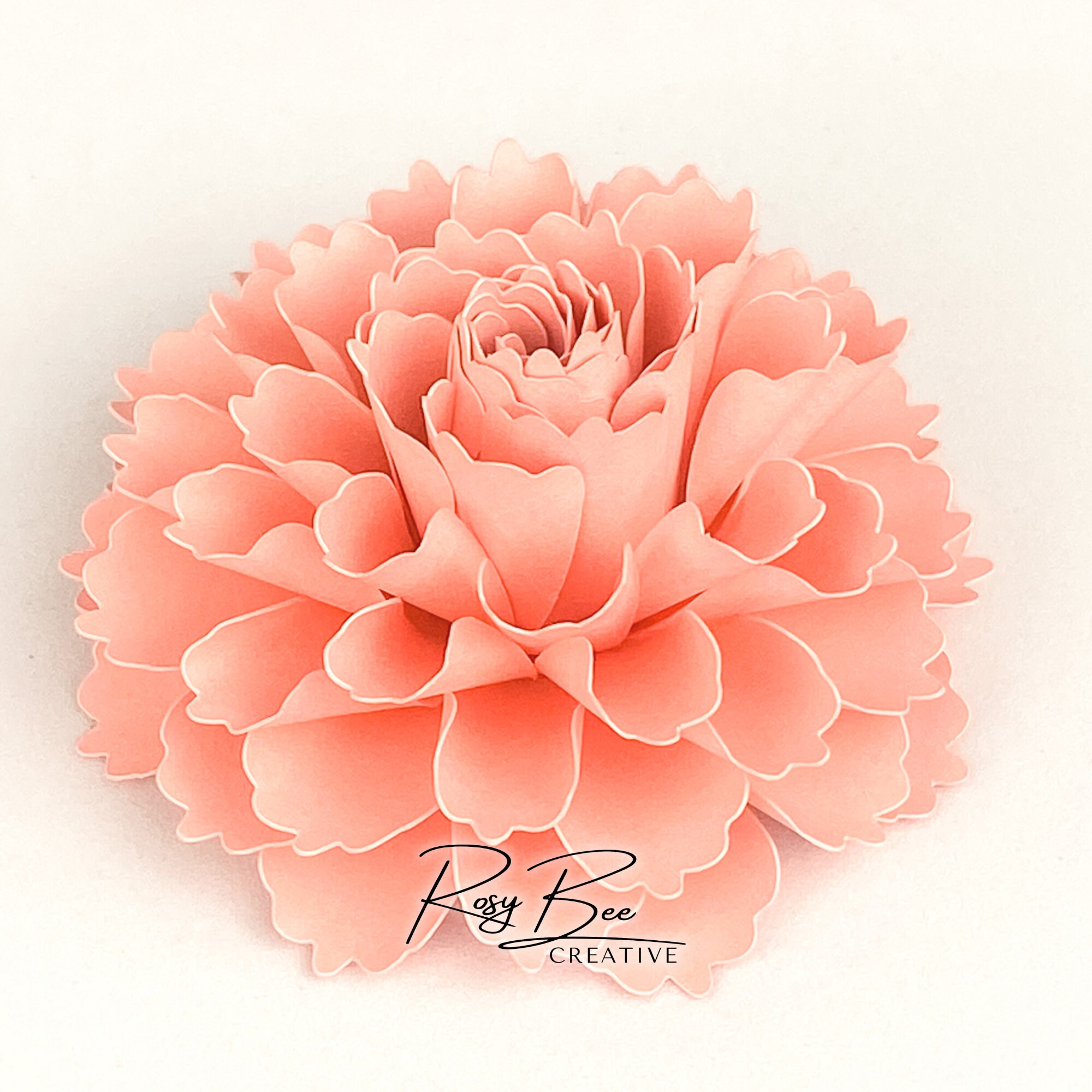 Sophia Paper Flower | Paper Flower Tutorial | Paper Flower Template ...