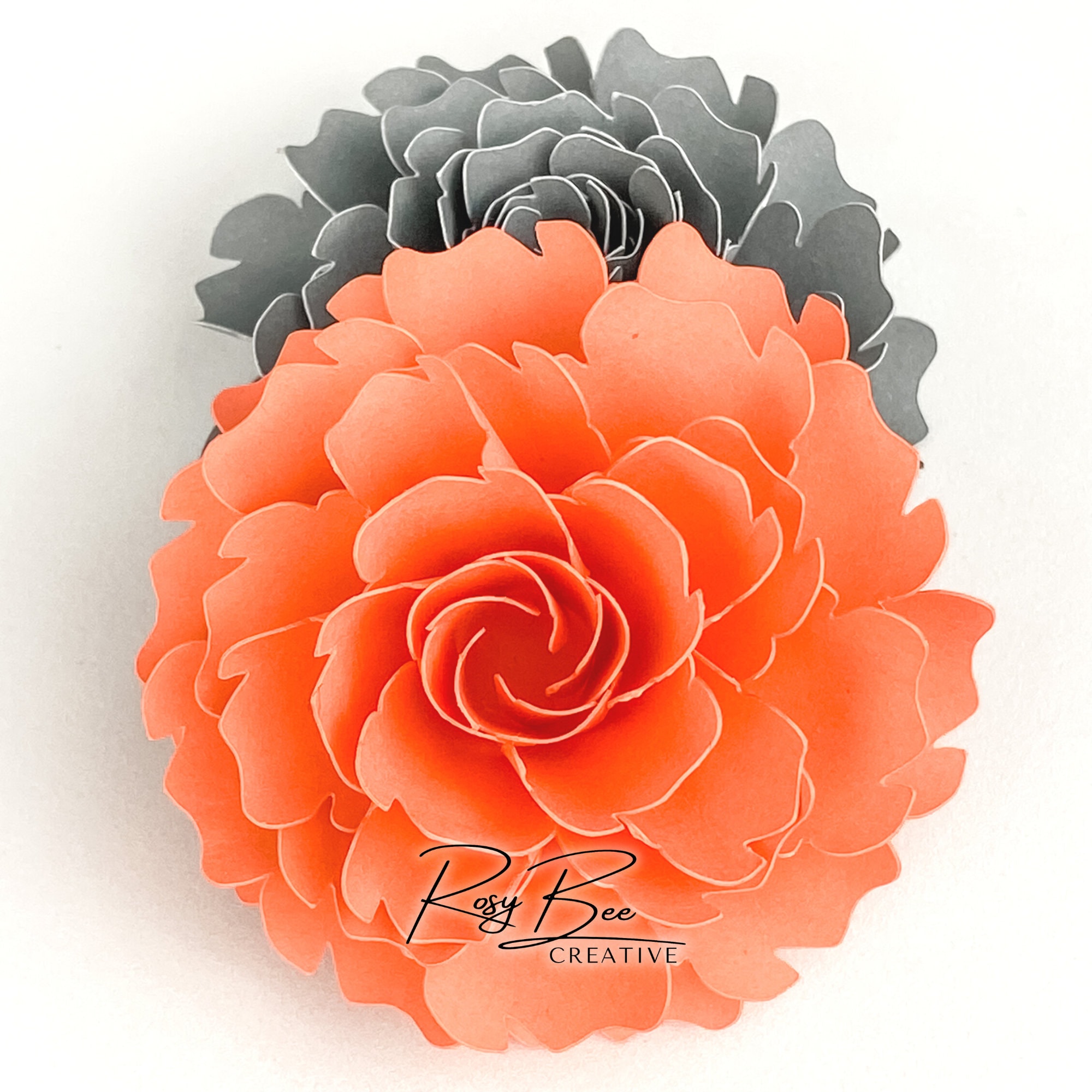 Chloe Paper Flower Paper Flower Tutorial Paper Flower - Etsy