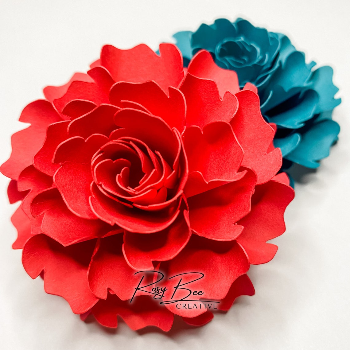 Chloe Paper Flower Paper Flower Tutorial Paper Flower - Etsy