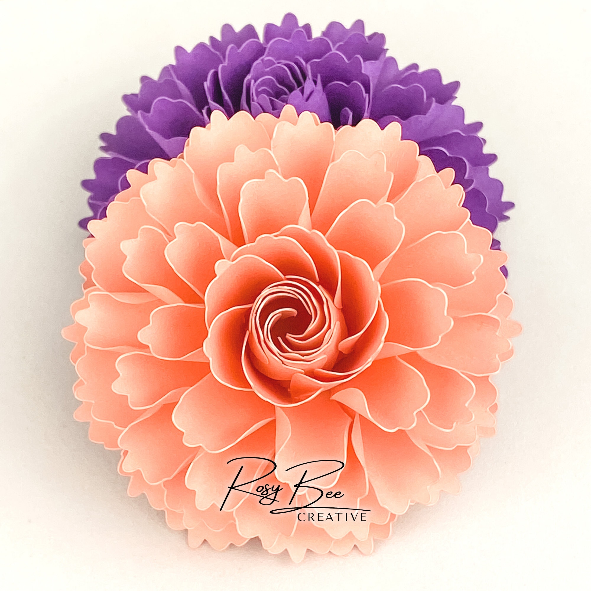 Sophia Paper Flower | Paper Flower Tutorial | Paper Flower Template ...