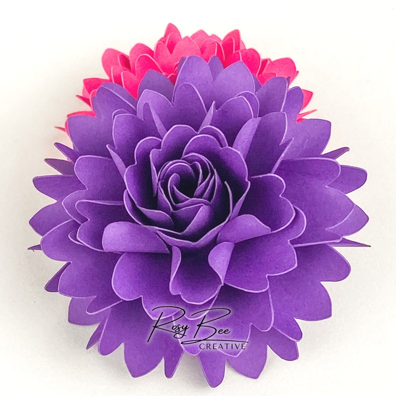Avery Paper Flower Paper Flower Tutorial Paper Flower Template DIY ...