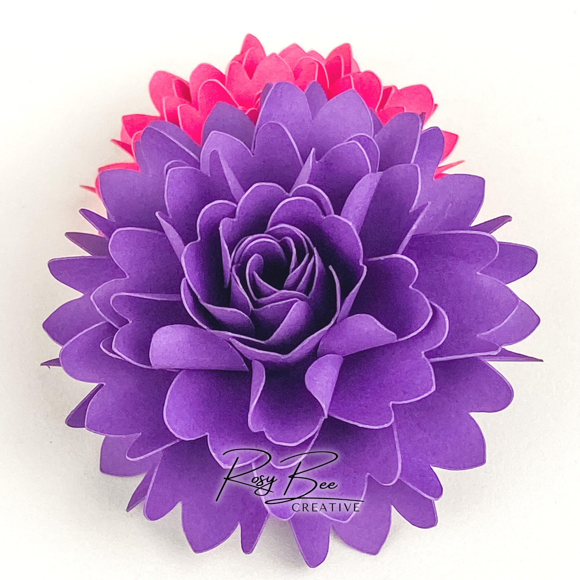 Avery Paper Flower Paper Flower Tutorial Paper Flower Template DIY ...
