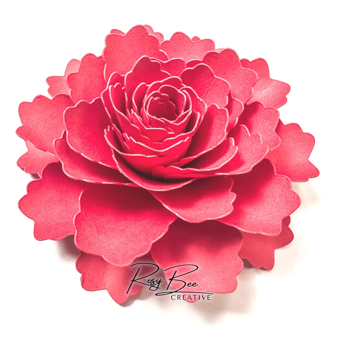 Vivian Paper Flower Paper Flower Tutorial Paper Flower Template DIY ...