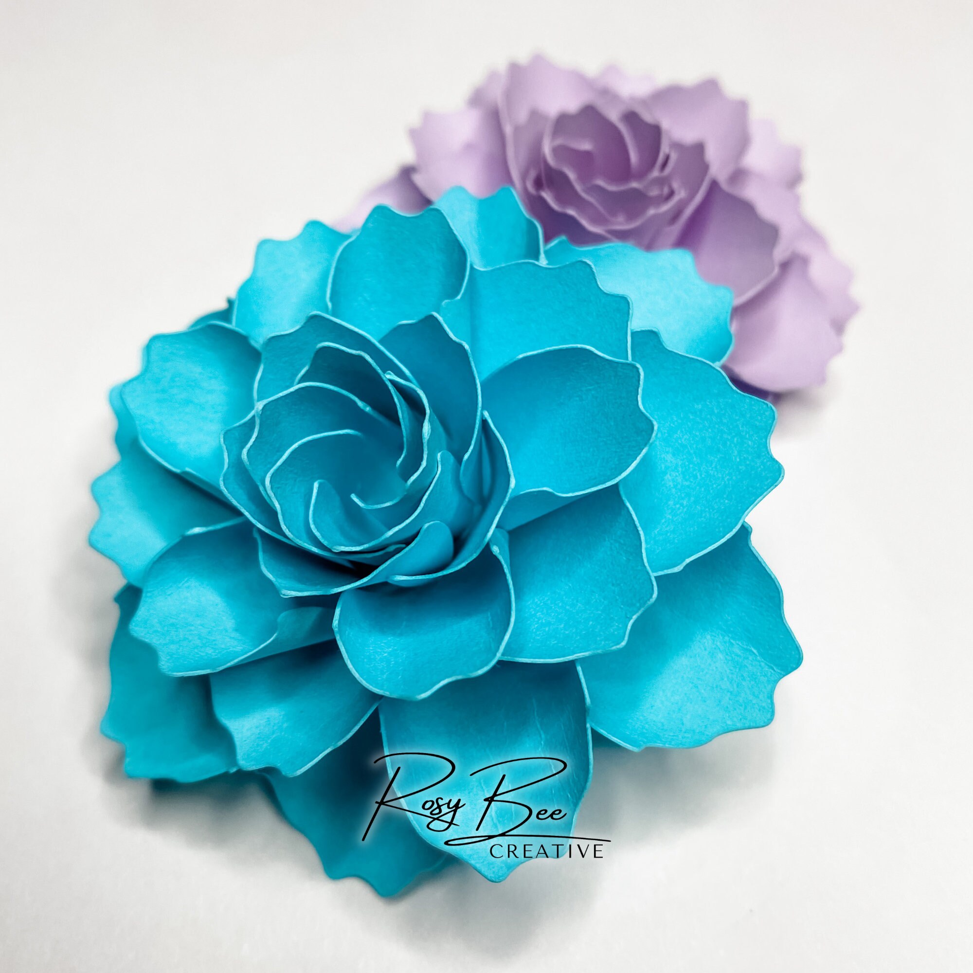 Clare Paper Flower Paper Flower Tutorial Paper Flower Template DIY ...
