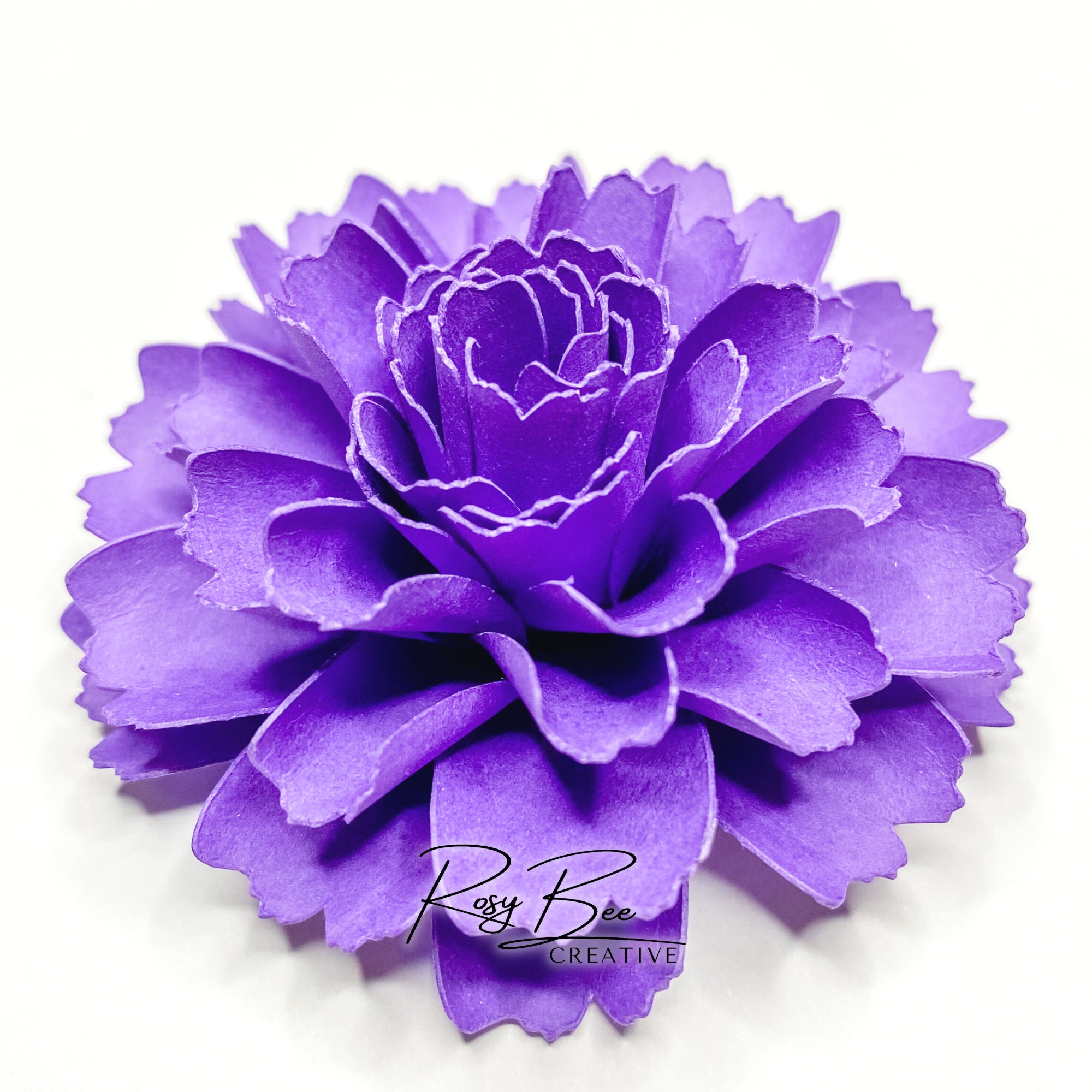 Rebecca Paper Flower | Paper Flower Tutorial | Paper Flower Template ...