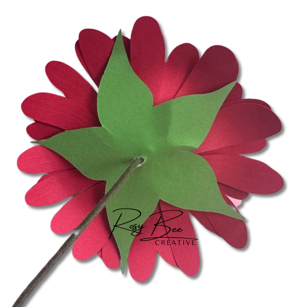 Paper Flower Sepal SVG Templates | Sepal Leaves SVG | Stemming Base ...