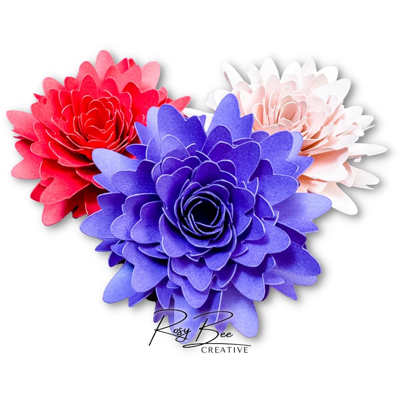 Lydia Paper Flower Paper Flower Tutorial Paper Flower Template DIY ...