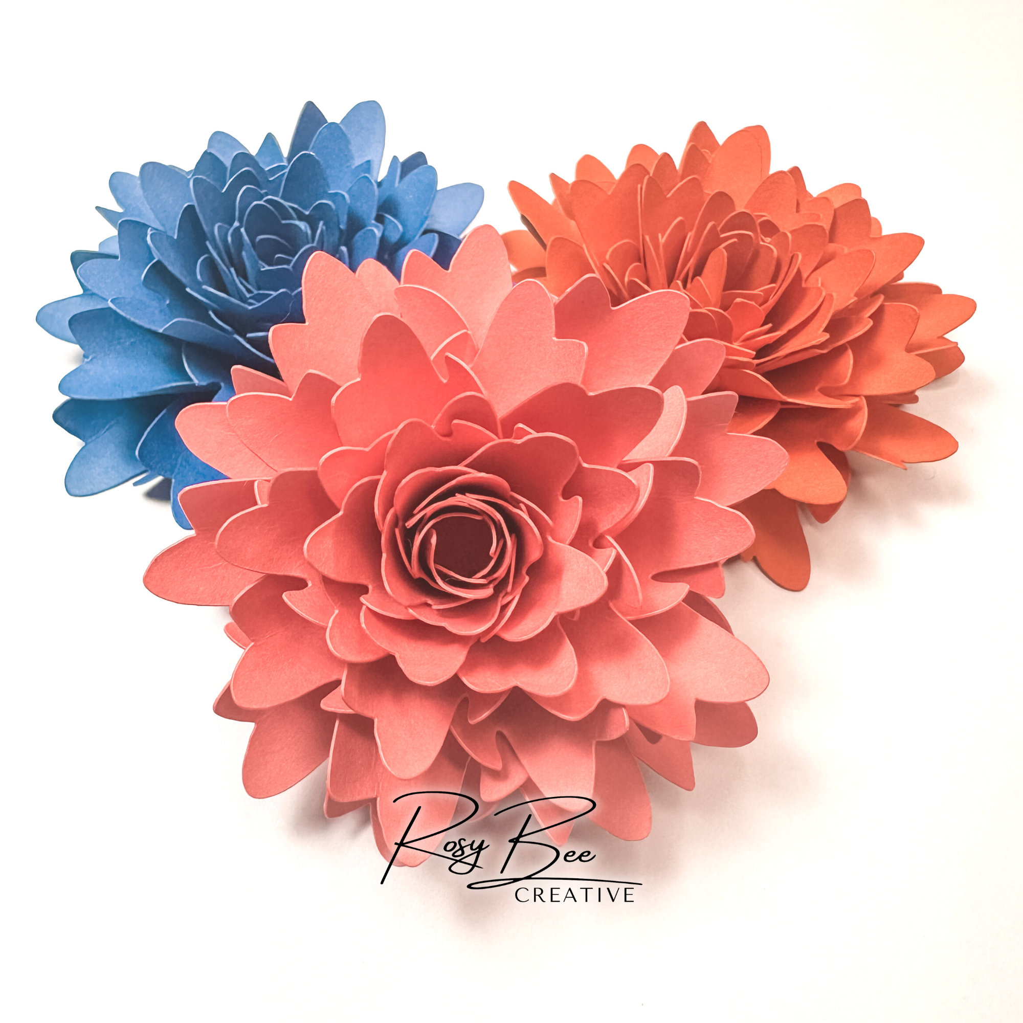 Lydia Paper Flower Paper Flower Tutorial Paper Flower Template DIY ...