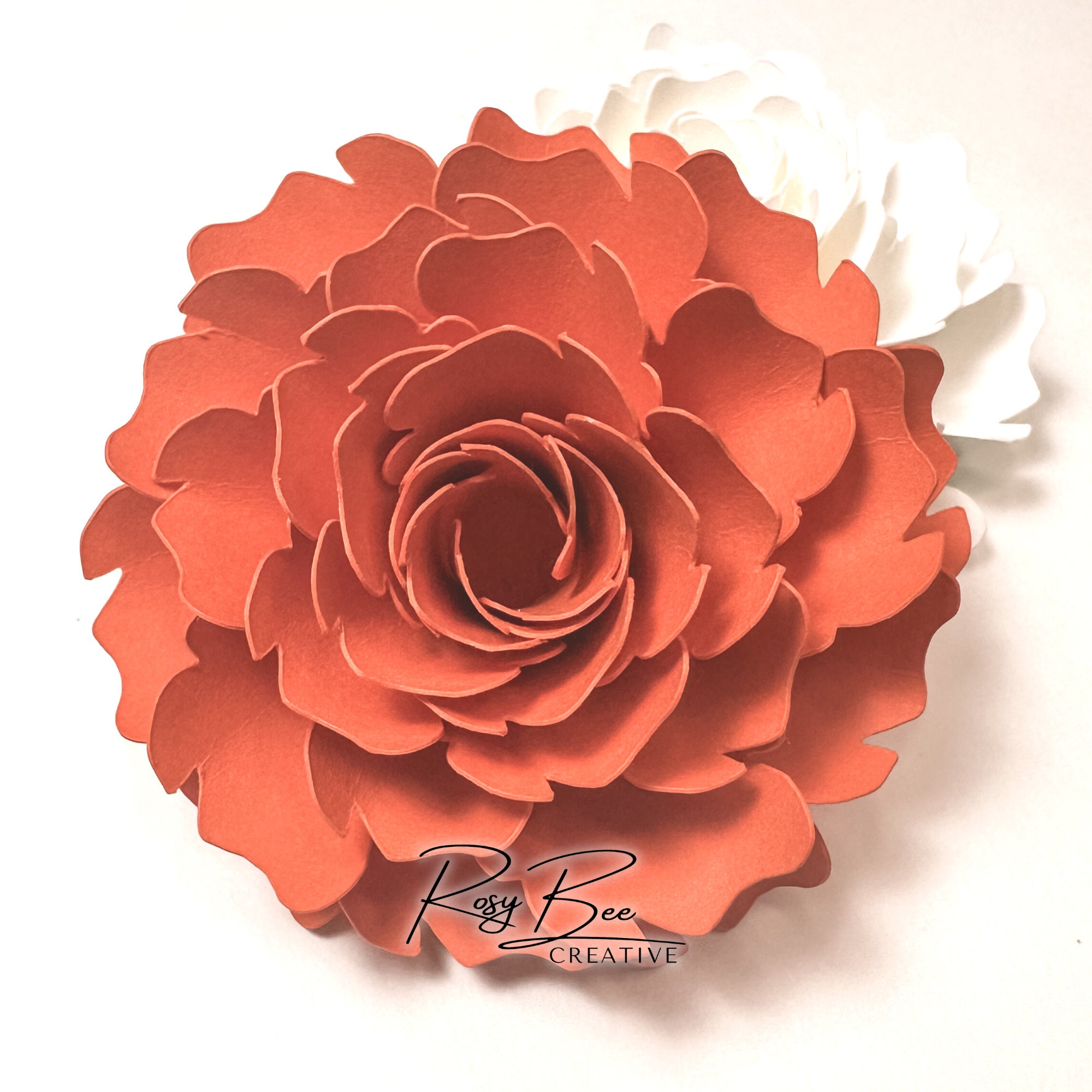 Chloe Paper Flower Paper Flower Tutorial Paper Flower - Etsy