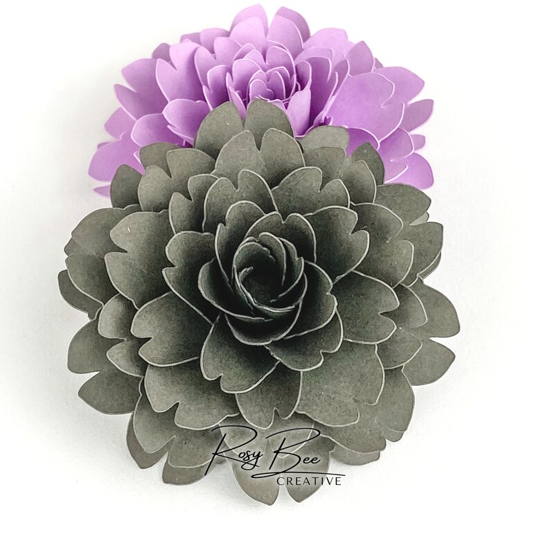 Isabella Paper Flower | Paper Flower Tutorial | Paper Flower Template ...