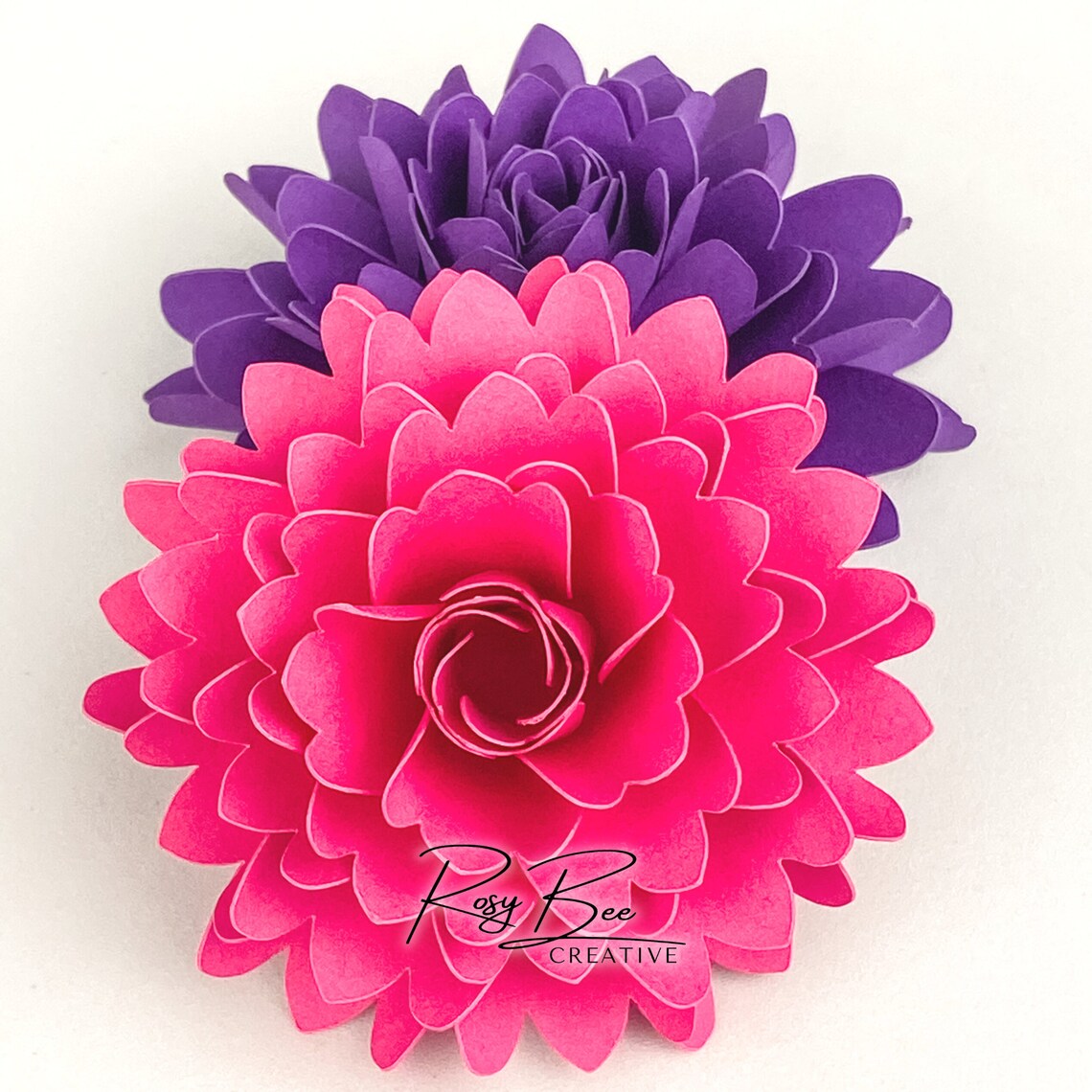 Avery Paper Flower Paper Flower Tutorial Paper Flower Template DIY ...