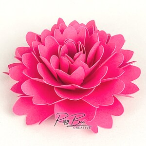 Avery Paper Flower | Paper Flower Tutorial | Paper Flower Template ...